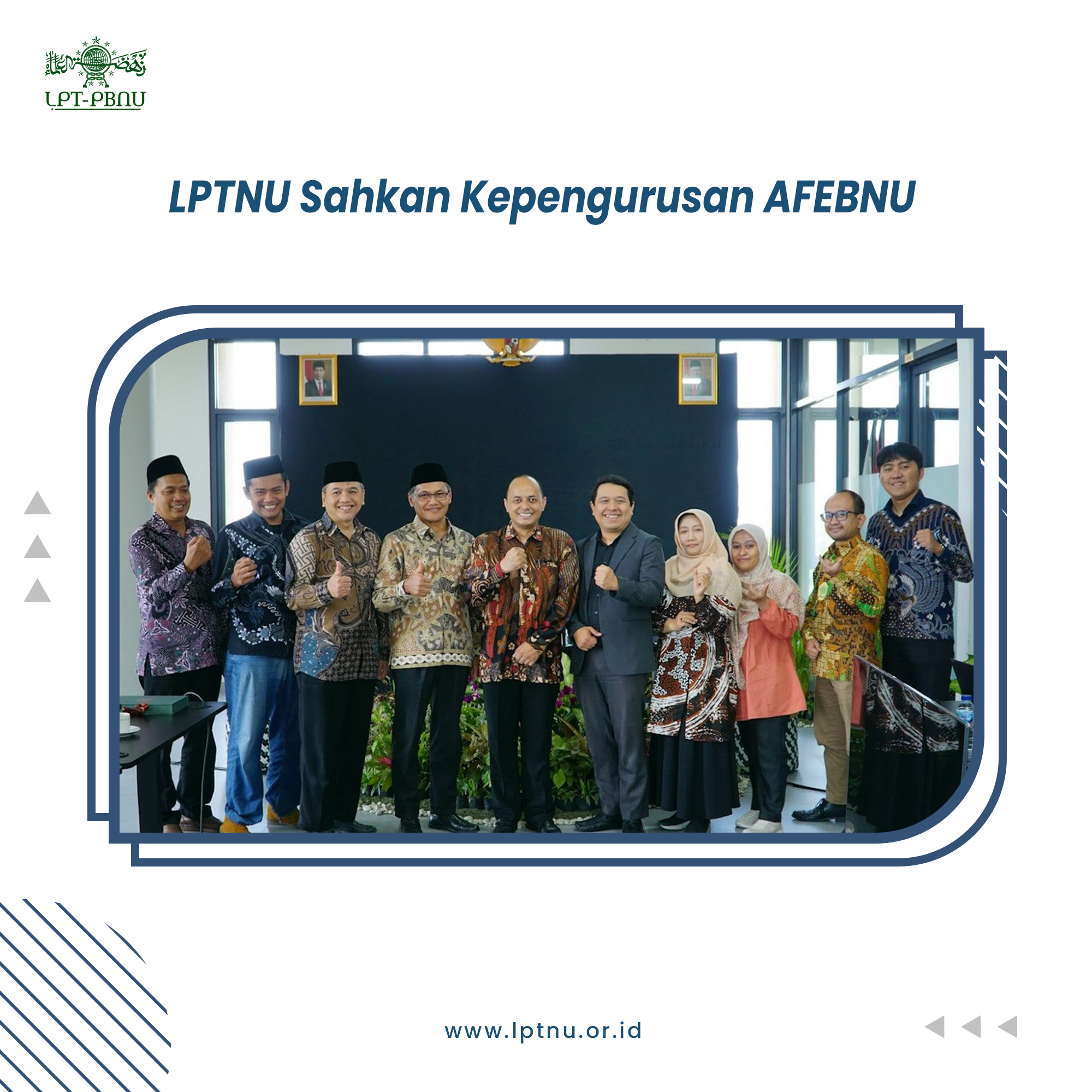 LPTNU Sahkan Kepengurusan AFEBNU - LPTNU